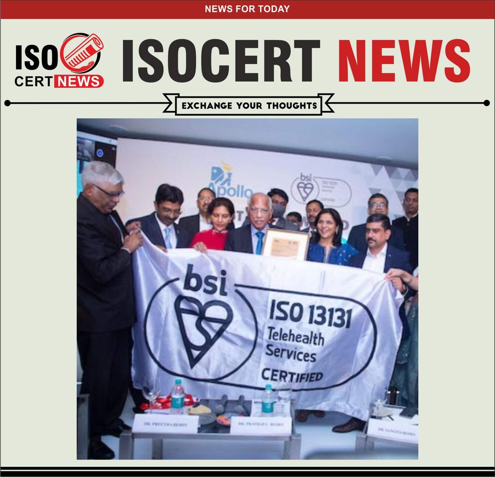 Apollo Telehealth 1st Telemedicine Network with ISO 13131:2021